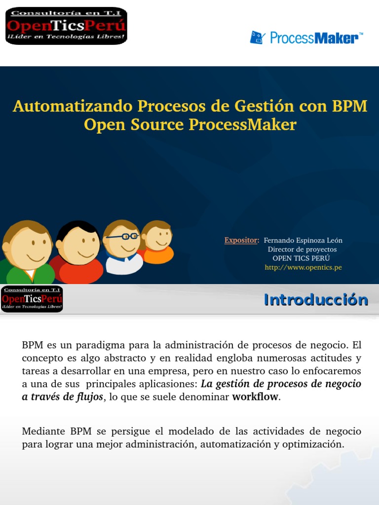 Automatizando Procesos Con BPM Open Source ProcessMaker | PDF ...