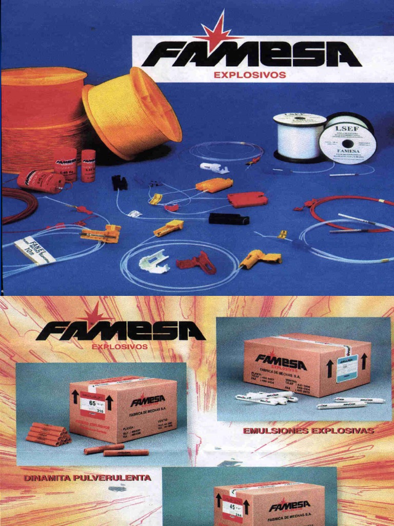 Famesa Explosivos | PDF | Material explosivo | Naturaleza
