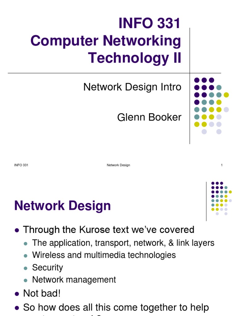 331 Network Design | PDF | Quality Of Service | Computer Network