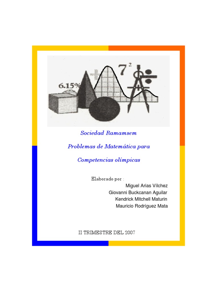Problemas Matemáticos Olímpicos | PDF | Triángulo | Ecuaciones