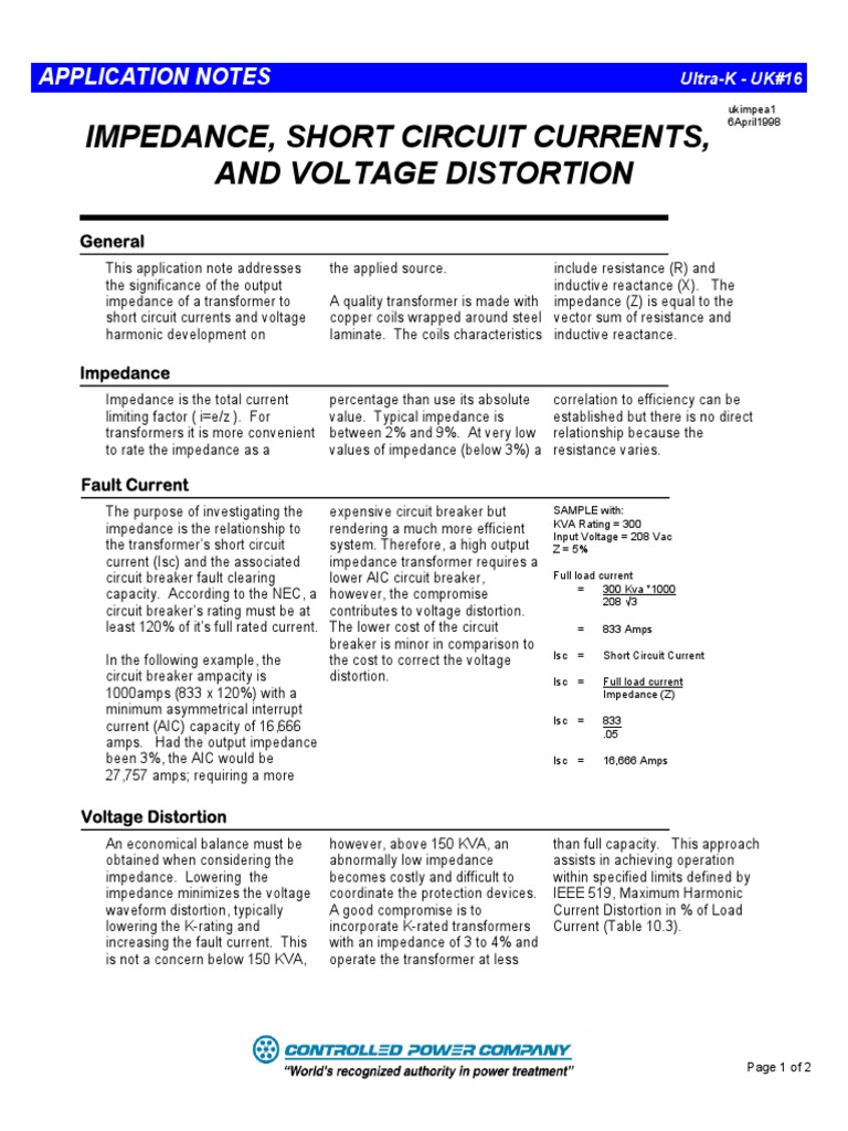 Currents Short Circuit | PDF | Amplifier | Transformer