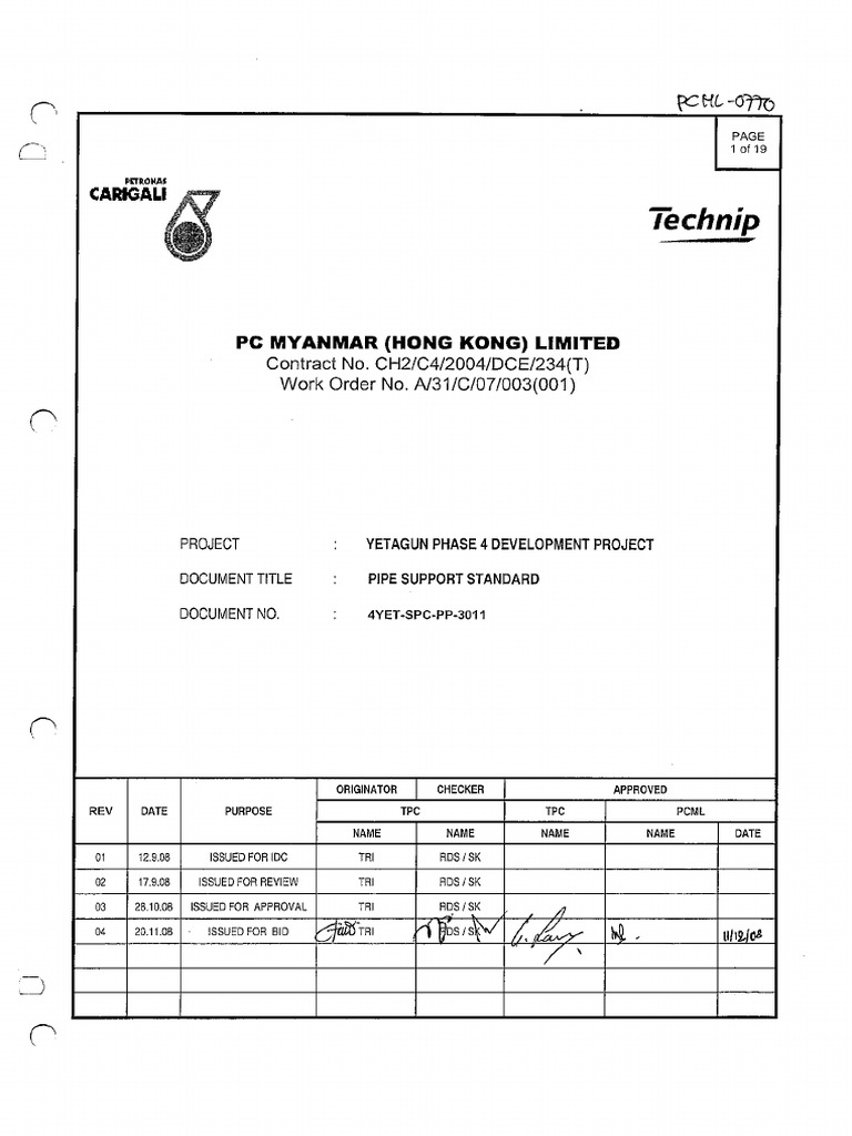 Pipe Support Standard | PDF