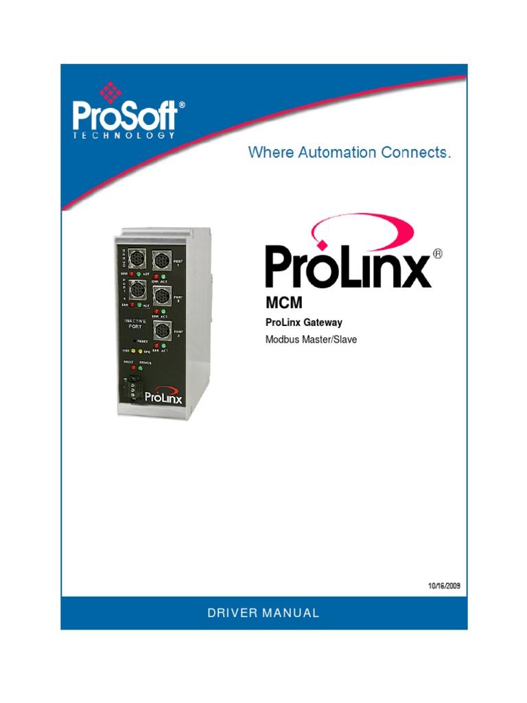 MCM Driver Manual - Prolinx Gateway | PDF | Device Driver | Computer ...