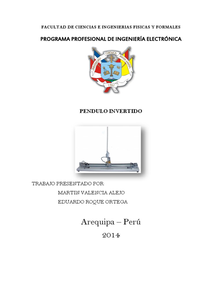 Diseño PID para Péndulo Invertido | PDF | Péndulo | Ingenieria Eléctrica