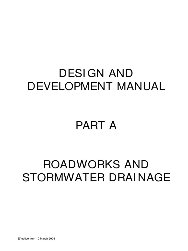 Design and Construction Guidelines for Roadworks and Stormwater ...