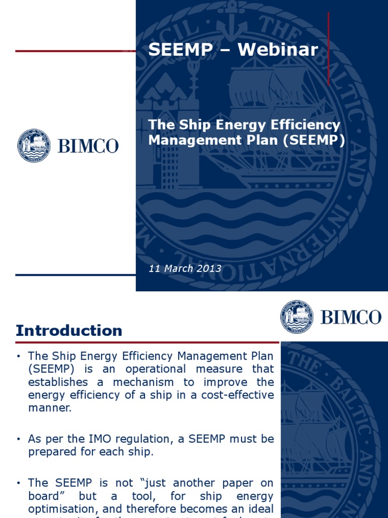Implement SEEMP Fleet Manual | PDF | Efficient Energy Use | Energy And ...