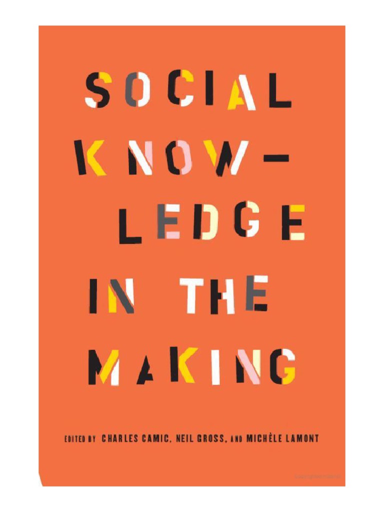 Social Knowledge in The Making Introduction & Chapter 3, 2011 PDF | PDF