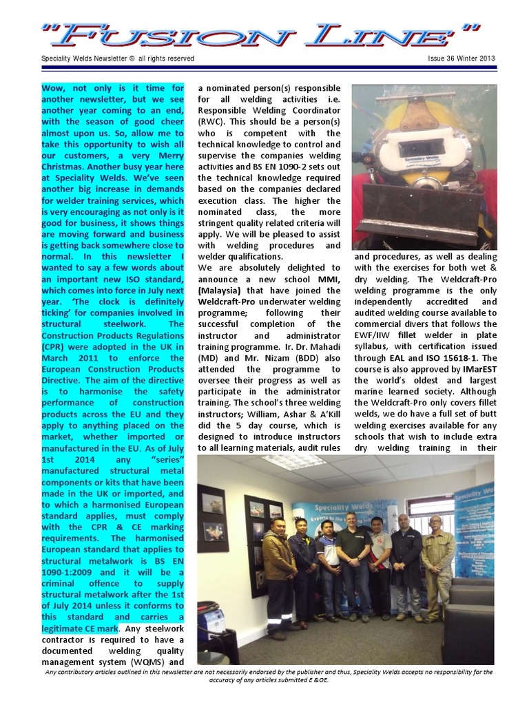 Fusion Line | PDF | Welding | Construction