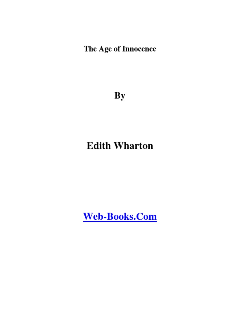 The Age of Innocence | PDF | The Age Of Innocence