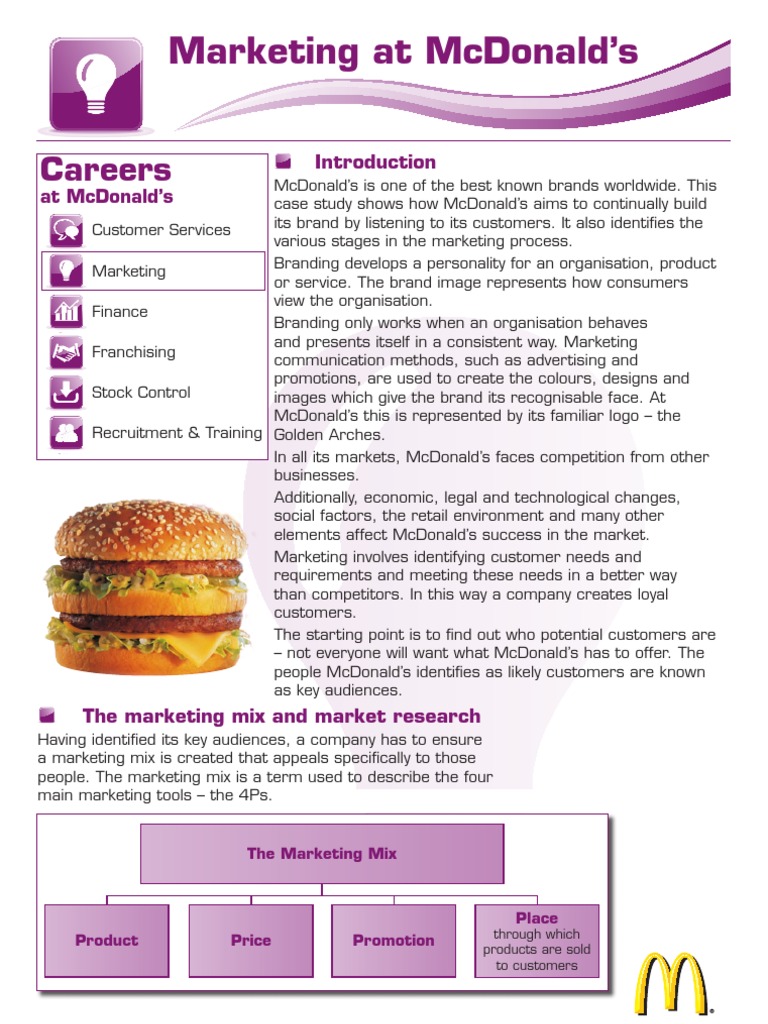 MCD Marketing | PDF | Promotion (Marketing) | Marketing