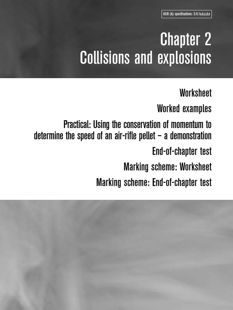 Linear Momentum Exercise Package | PDF | Collision | Momentum