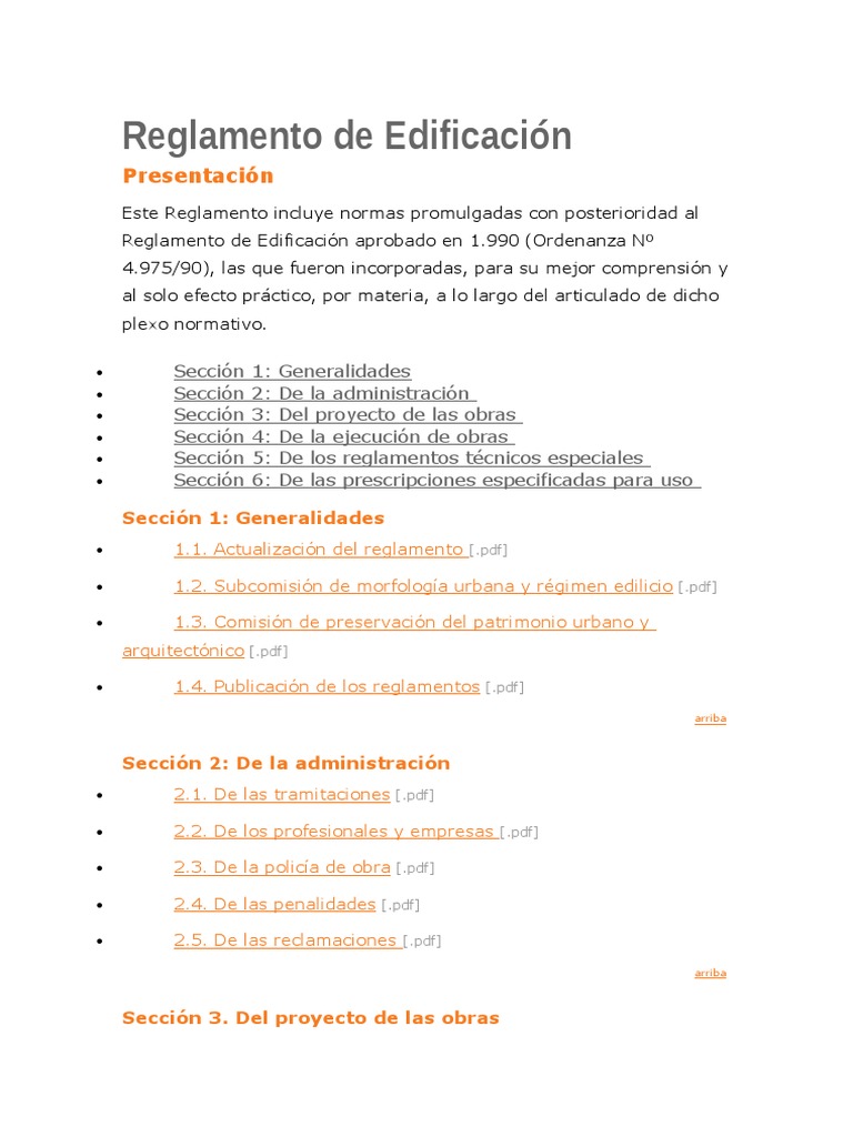 Reglamento de Edificación | PDF | Ascensor | Arquitecto