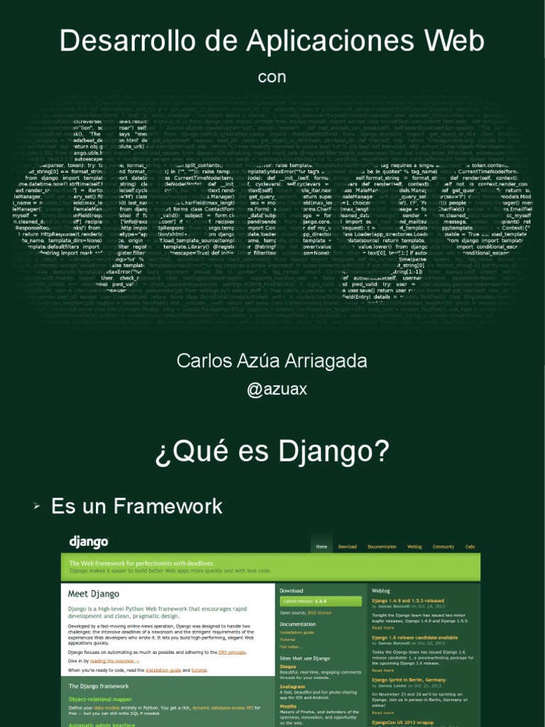 Desarrollo de Aplicaciones Web Con Django | PDF | Software | Informática