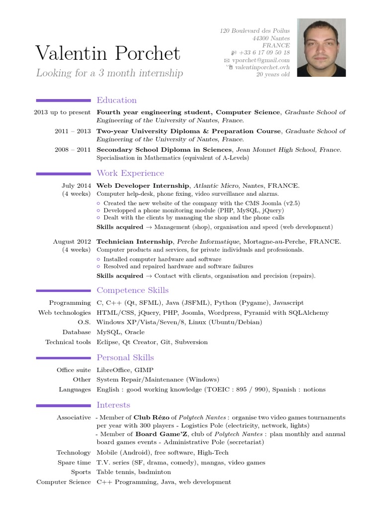 Internship Application: Web Development | PDF | Computers