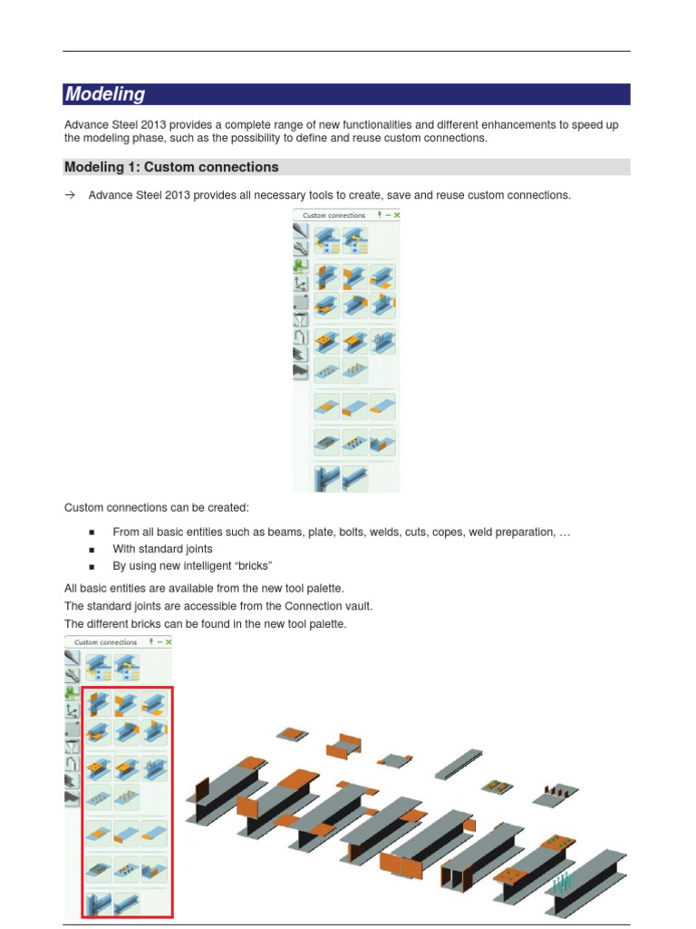 Modeling 1: Custom Connections | PDF