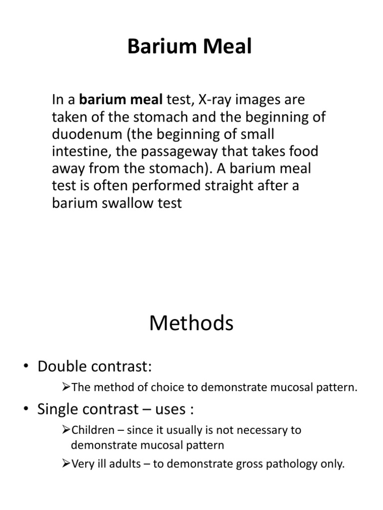 Barium Meal | PDF | Stomach | Gastroenterology