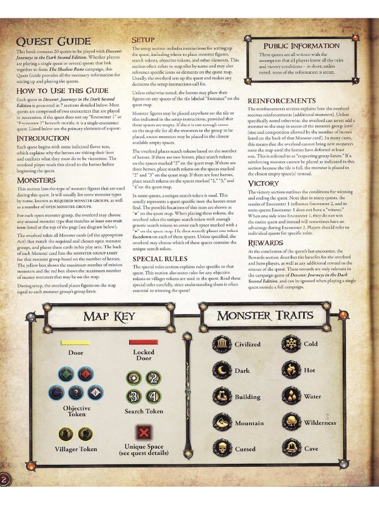 Descent Quest 2: Quest Booklet | PDF