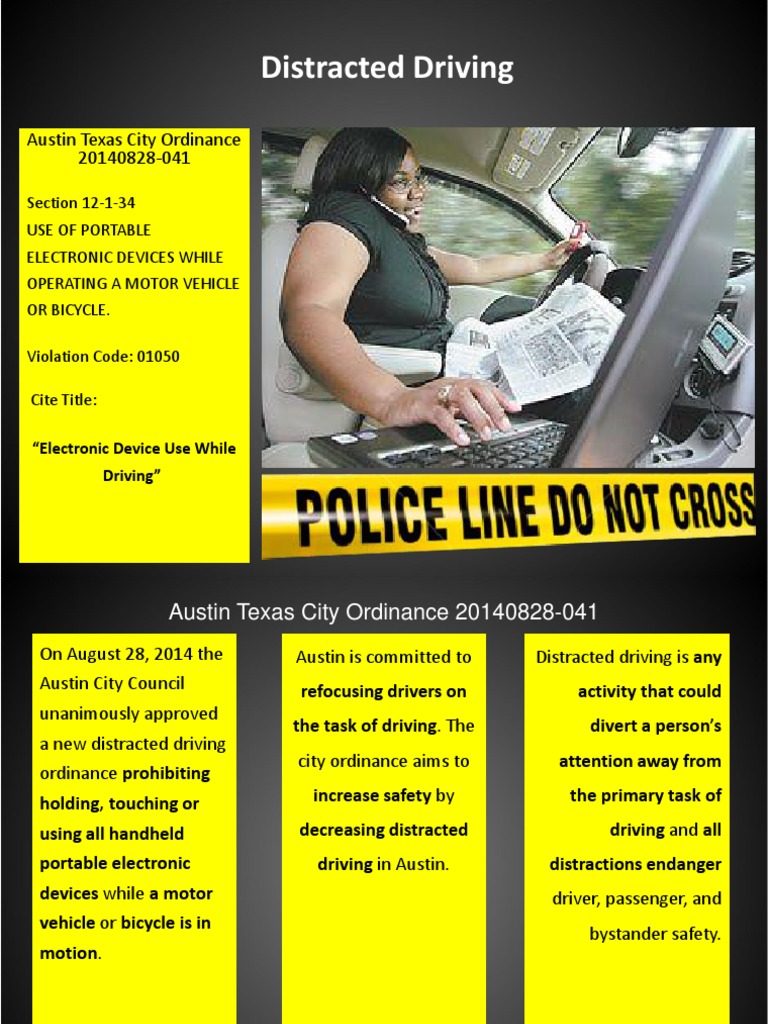 Distracted Driving Handbook | PDF | Radio | Driving