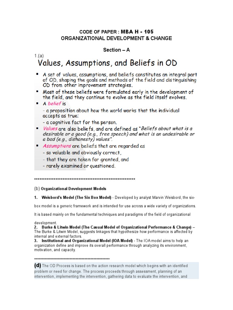 Mba HR 105 | PDF | Organization Development | Change Management