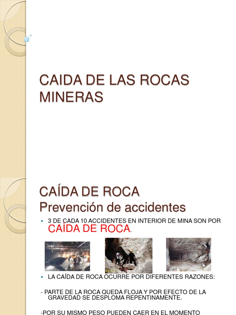 Caída de Las Rocas Mineras | PDF | Minería | Hormigón