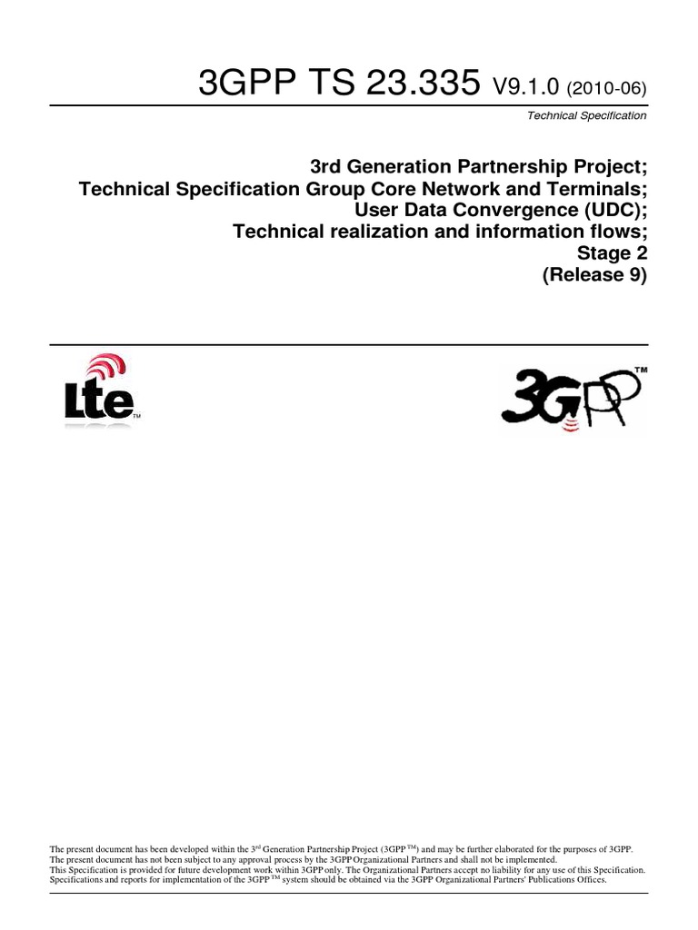 3GPP - UDR (User Data Repository) | PDF | Ip Multimedia Subsystem ...
