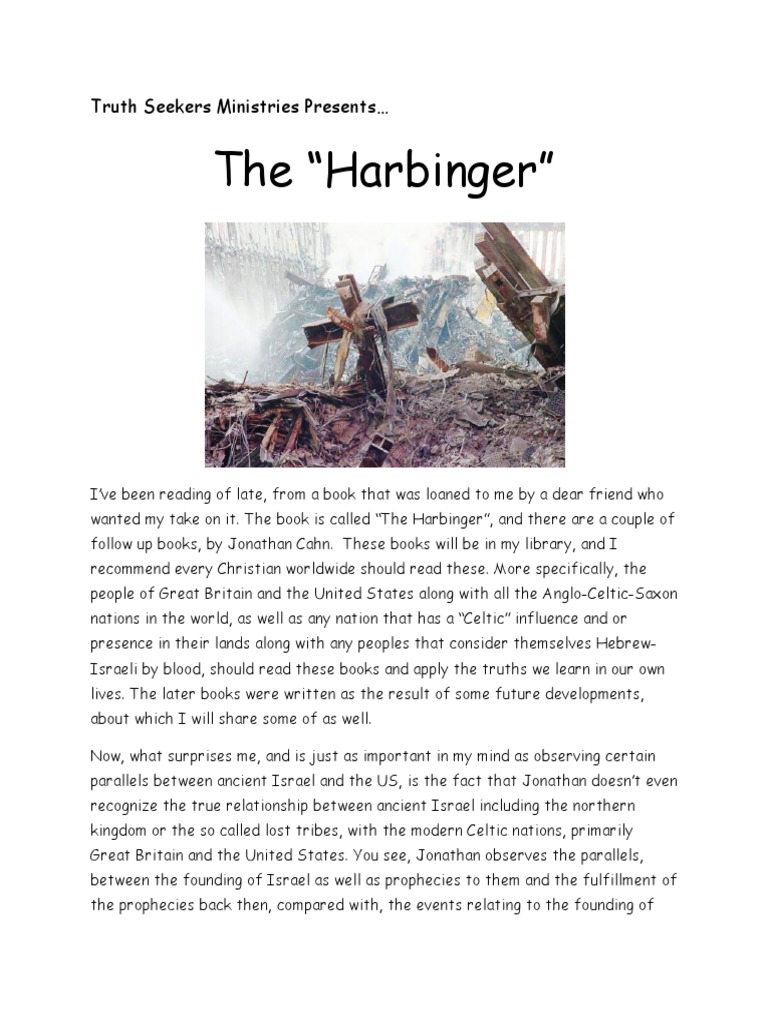 The "Harbinger": Truth Seekers Ministries Presents | PDF | Easter ...