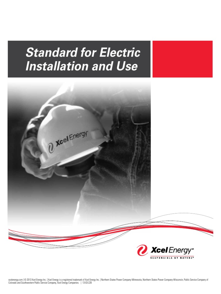 Xcel Energy Standard For Installation and Use | PDF | Electric Power ...