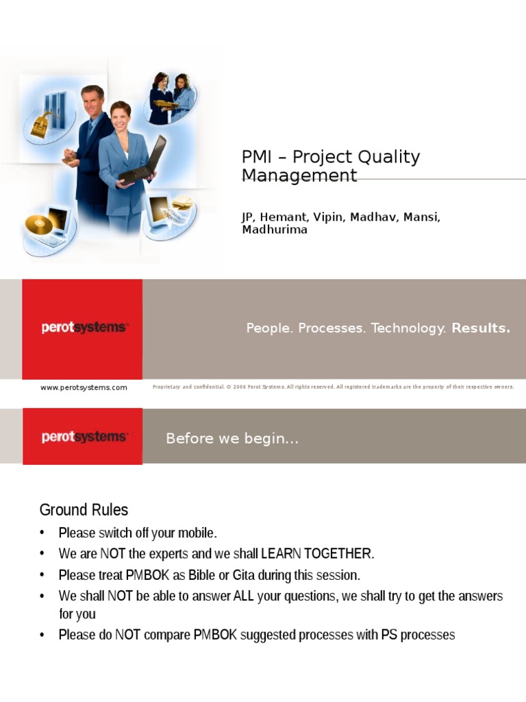 Presentation On Project Quality Management | PDF | Quality Assurance ...