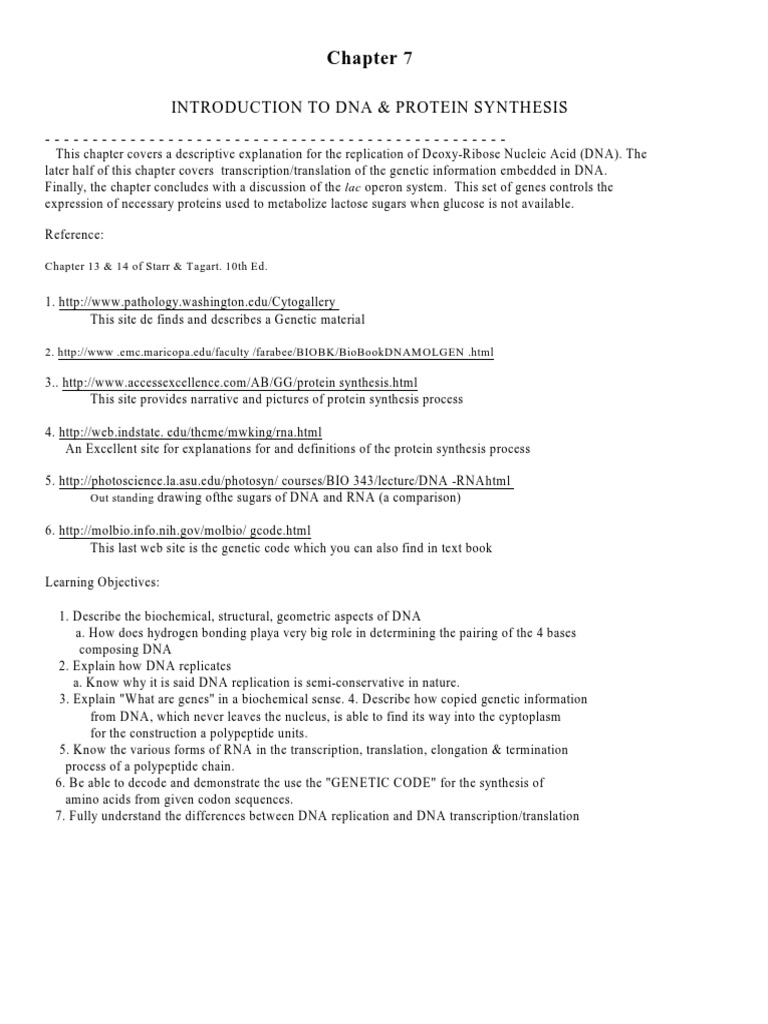 Chapt 7 DNA Replication Notes | PDF | Dna Replication | Directionality ...