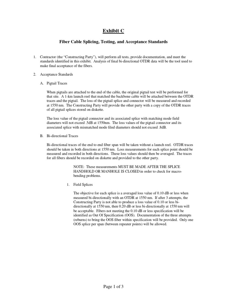Exhibit C - Testing and Acceptance - 201210191417400204 | Download Free ...