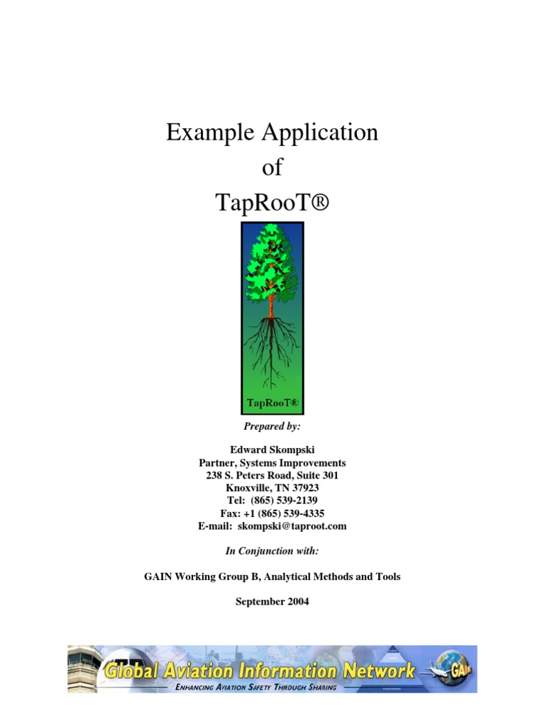 TapRooT Application | Causality | Troubleshooting