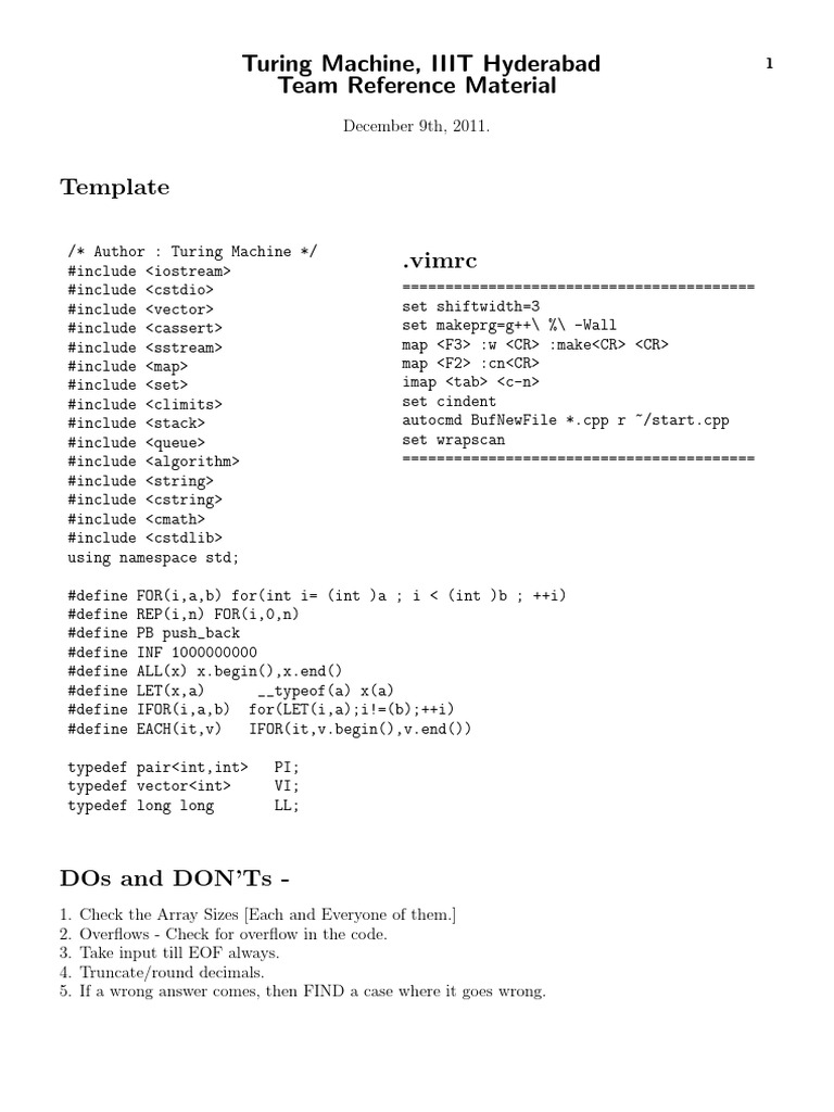 ICPC Notebook | PDF | Prime Number | Mathematical Relations