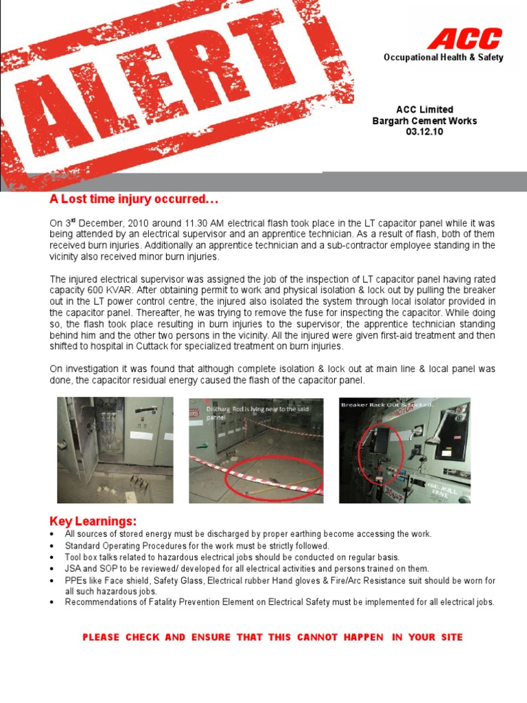 Electrical Flash Incident and Safety Learnings | PDF