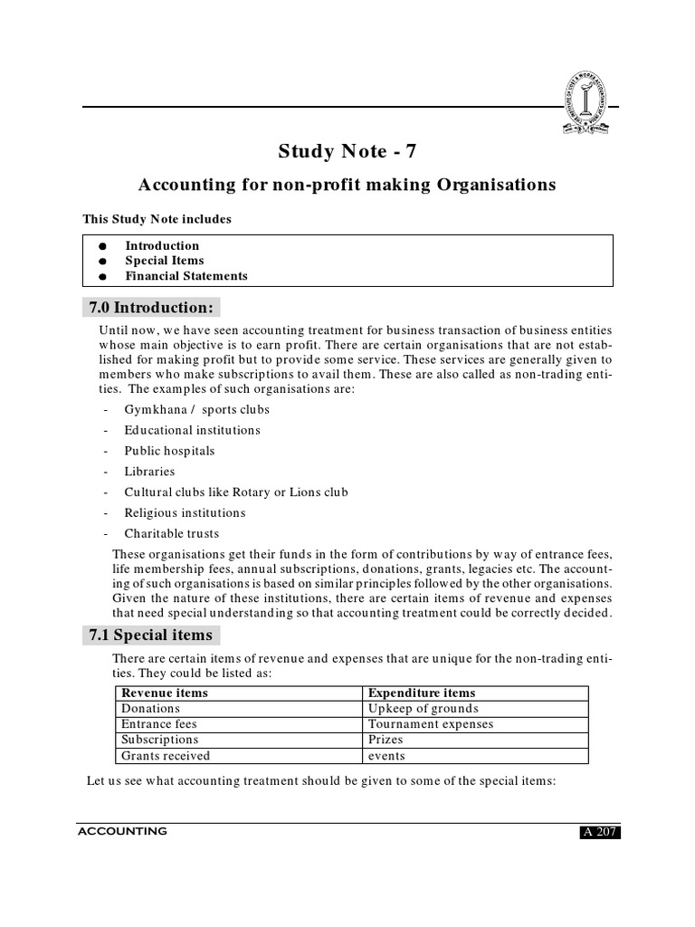 Non-Profit Accounting Guide | PDF | Finance & Money Management