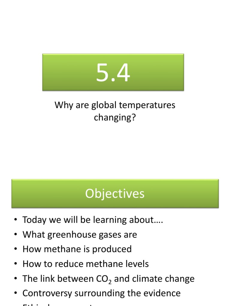 Understanding Greenhouse Gases and Climate Change | PDF