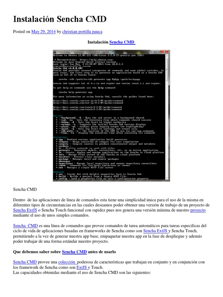 Instalación Sencha CMD | PDF | Marco de software | Servidor web