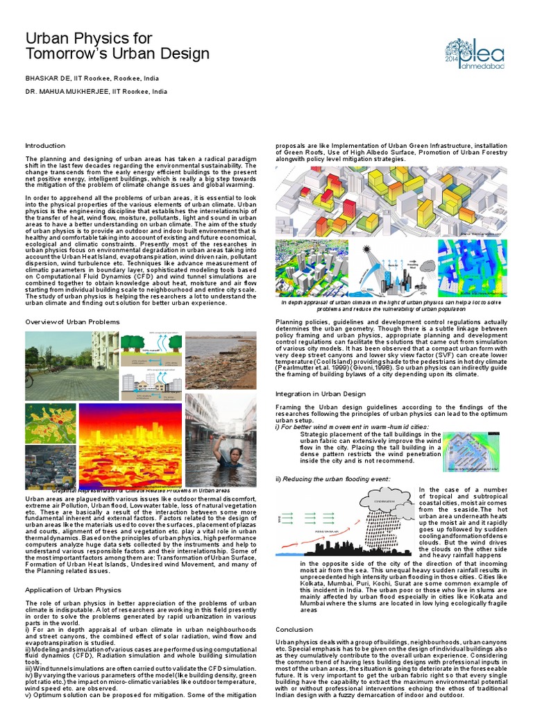 Urban Physics in Sustainable Design | PDF | Wound | Simulation