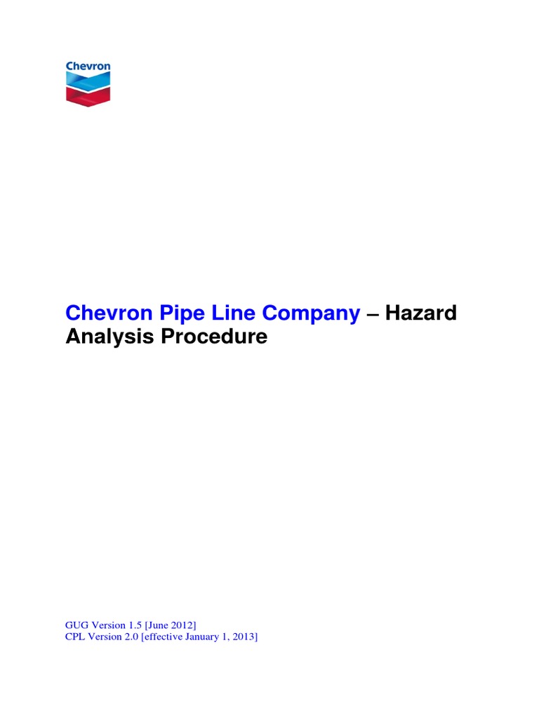 Chevron Hazard Analysis Procedure Guide | PDF | Competence (Human ...