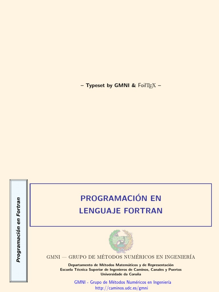 1 Manual Fortran | PDF | Lenguaje de programación | Hardware de la ...