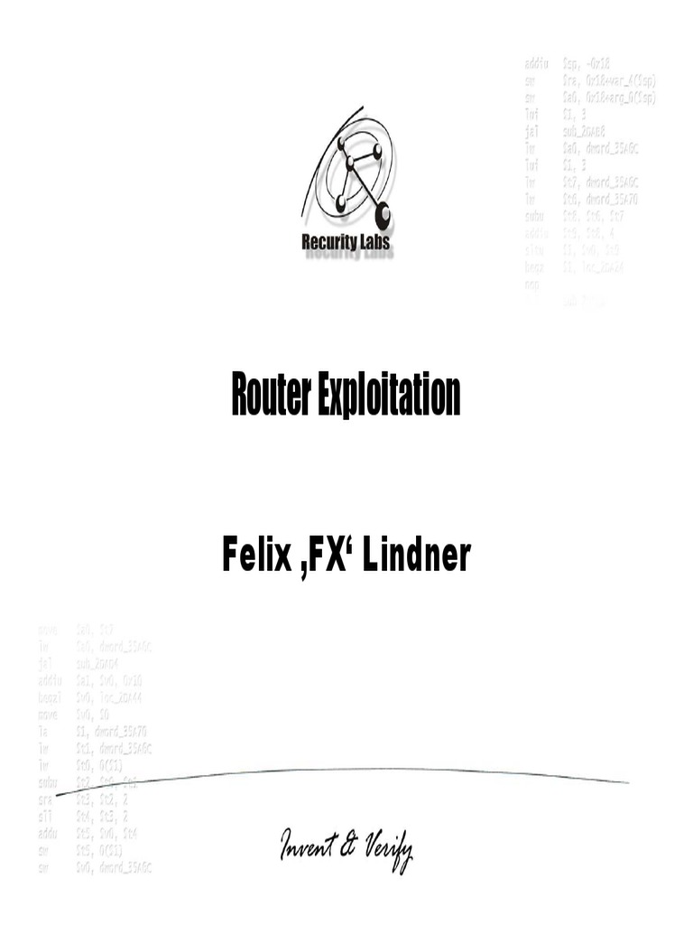 FX Router Exploitation | PDF | Router (Computing) | Transmission ...