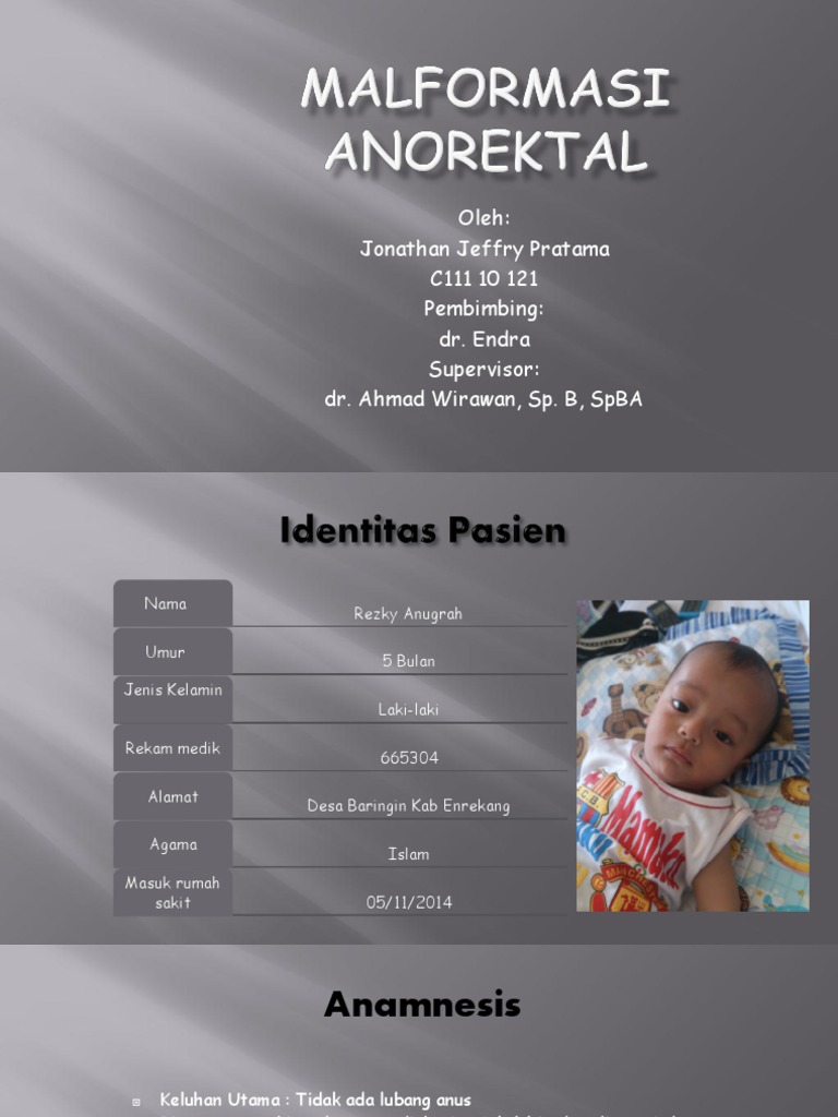Malformasi Anorektal | PDF
