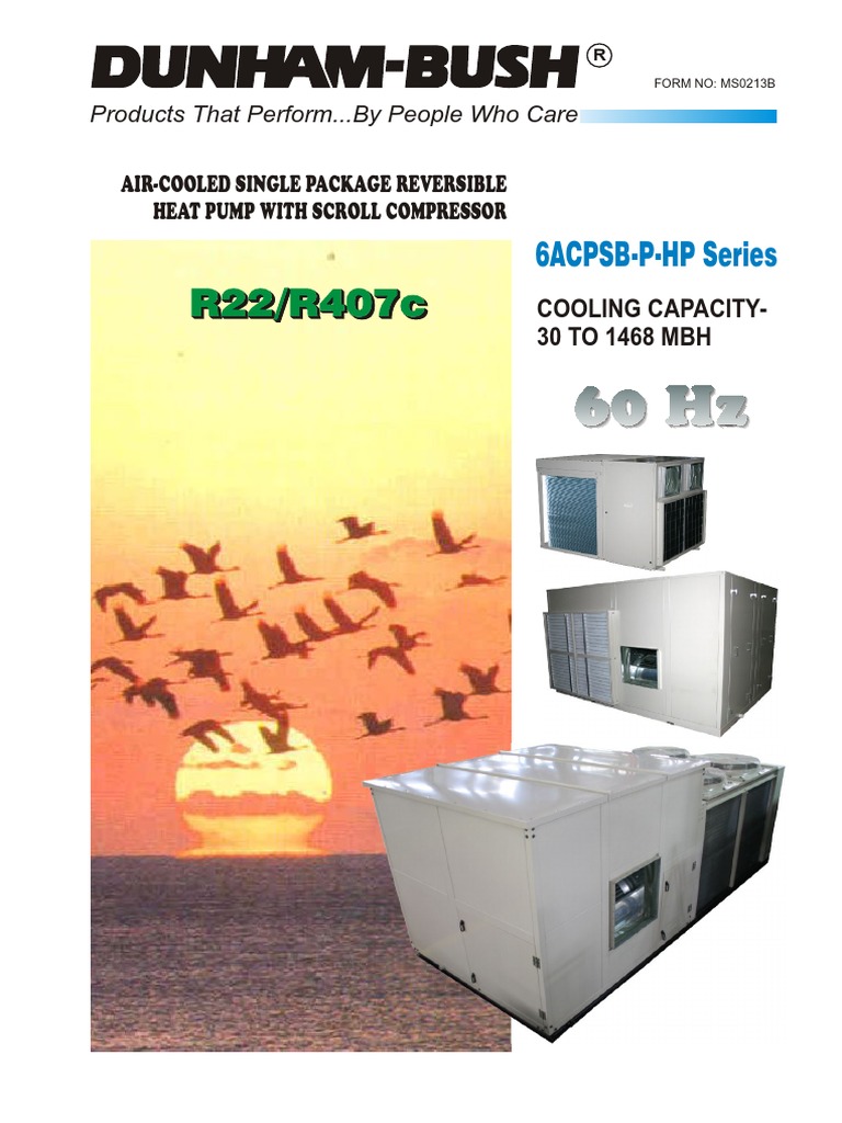 Danuhm Bush Air Cooled Roof Top PACU | PDF | Air Conditioning ...