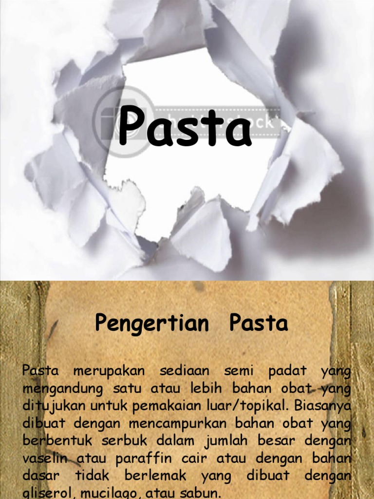 Pengertian dan Jenis Sediaan Pasta | PDF