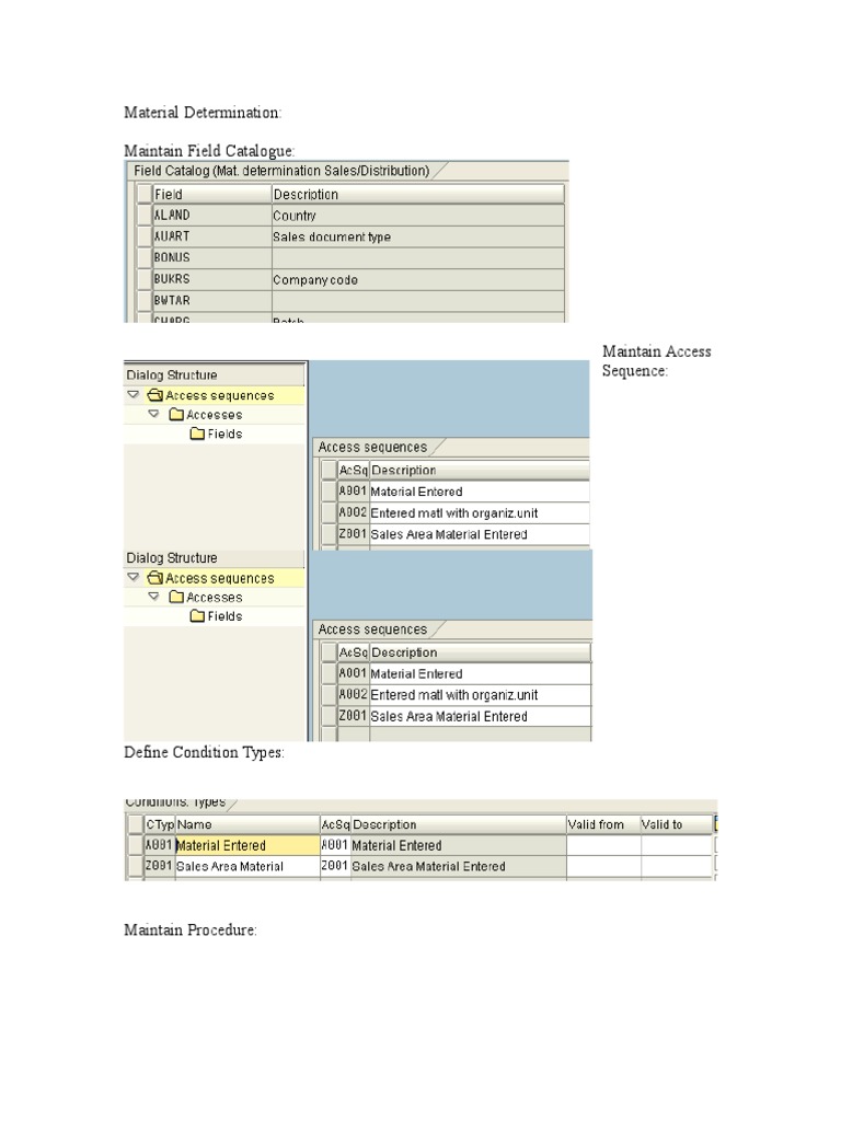 SAP SD Material Determination Guide | PDF
