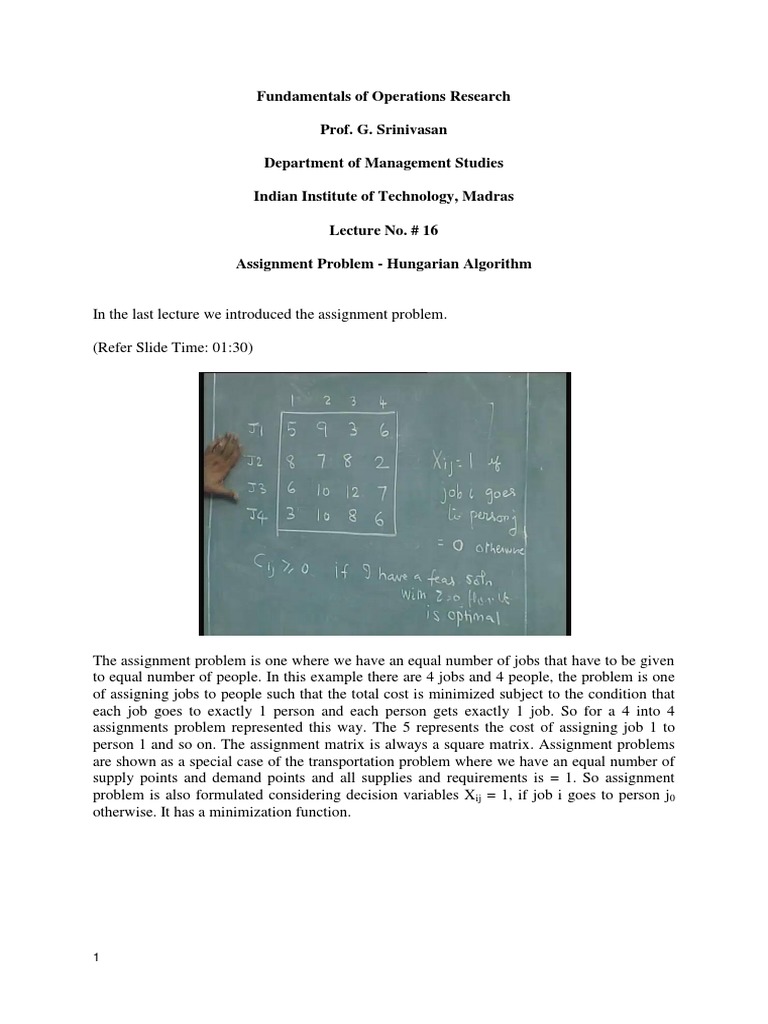 Lec 16 | PDF | Linear Programming | Mathematical Optimization