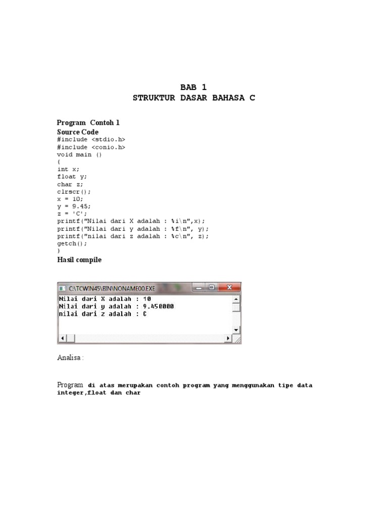 Laporan Bahasa Pemrograman Java | PDF