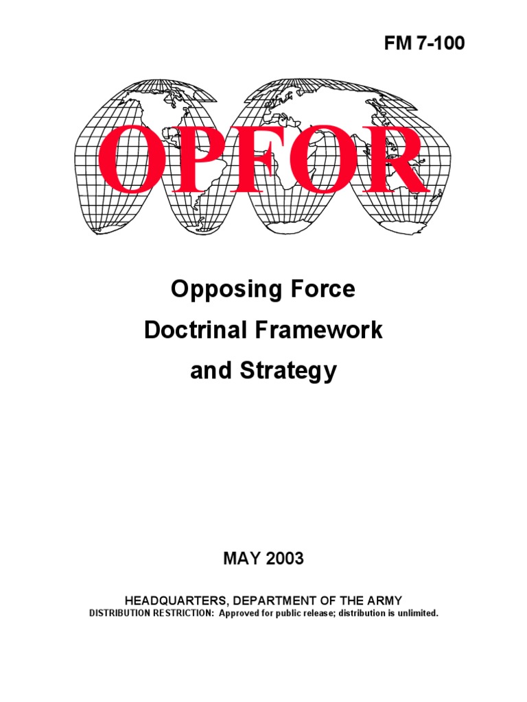 OPFOR Doctrine and Strategy Overview | PDF | Opposing Force | Military