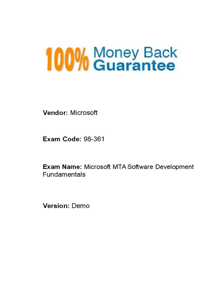 Mta - 98-361 | PDF | Inheritance (Object Oriented Programming) | C ...