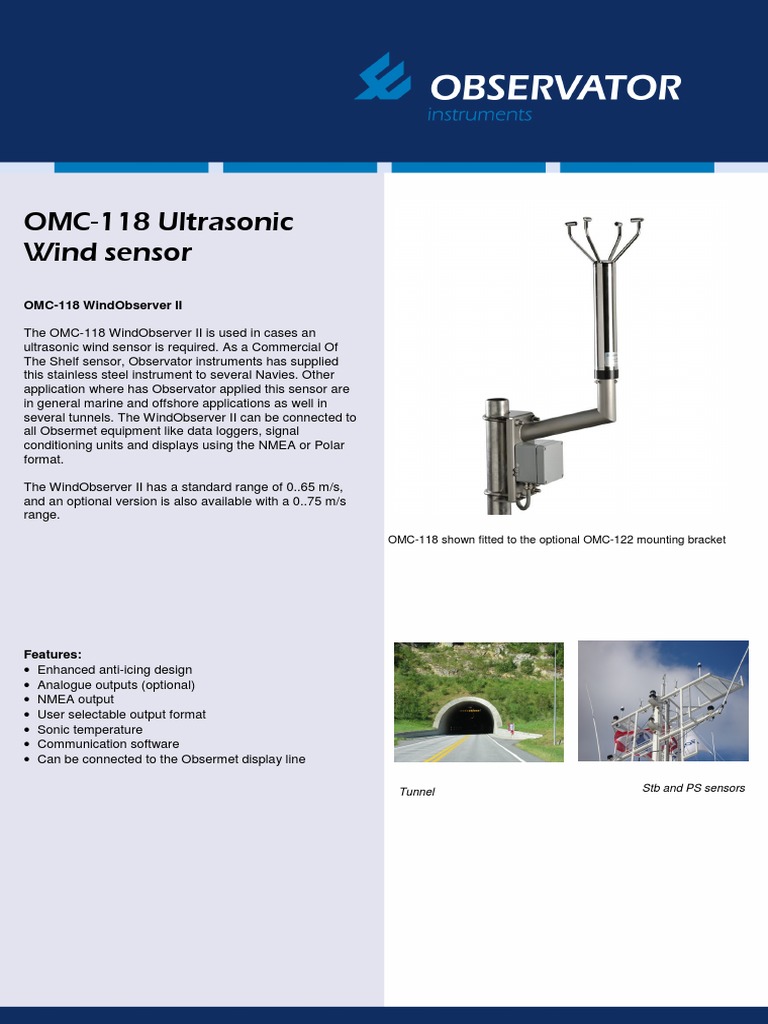 Windsensor Datasheet | PDF | Sensor | Electrical Engineering