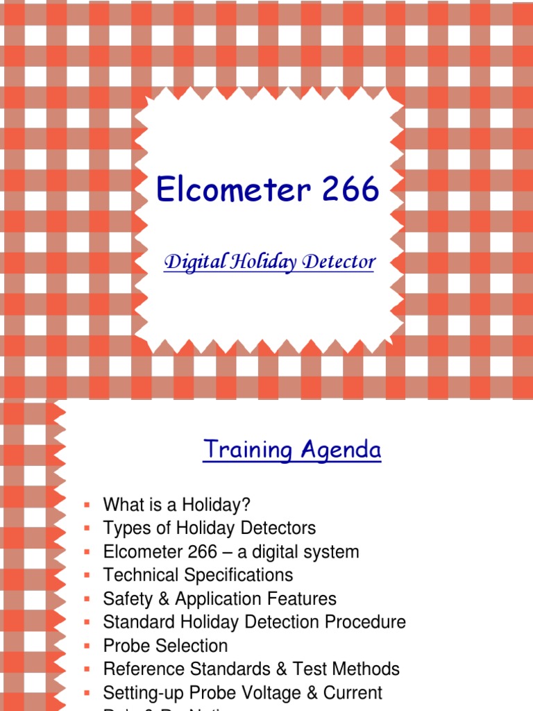 Elcometer 266 Training Guide | PDF | Battery (Electricity) | High Voltage